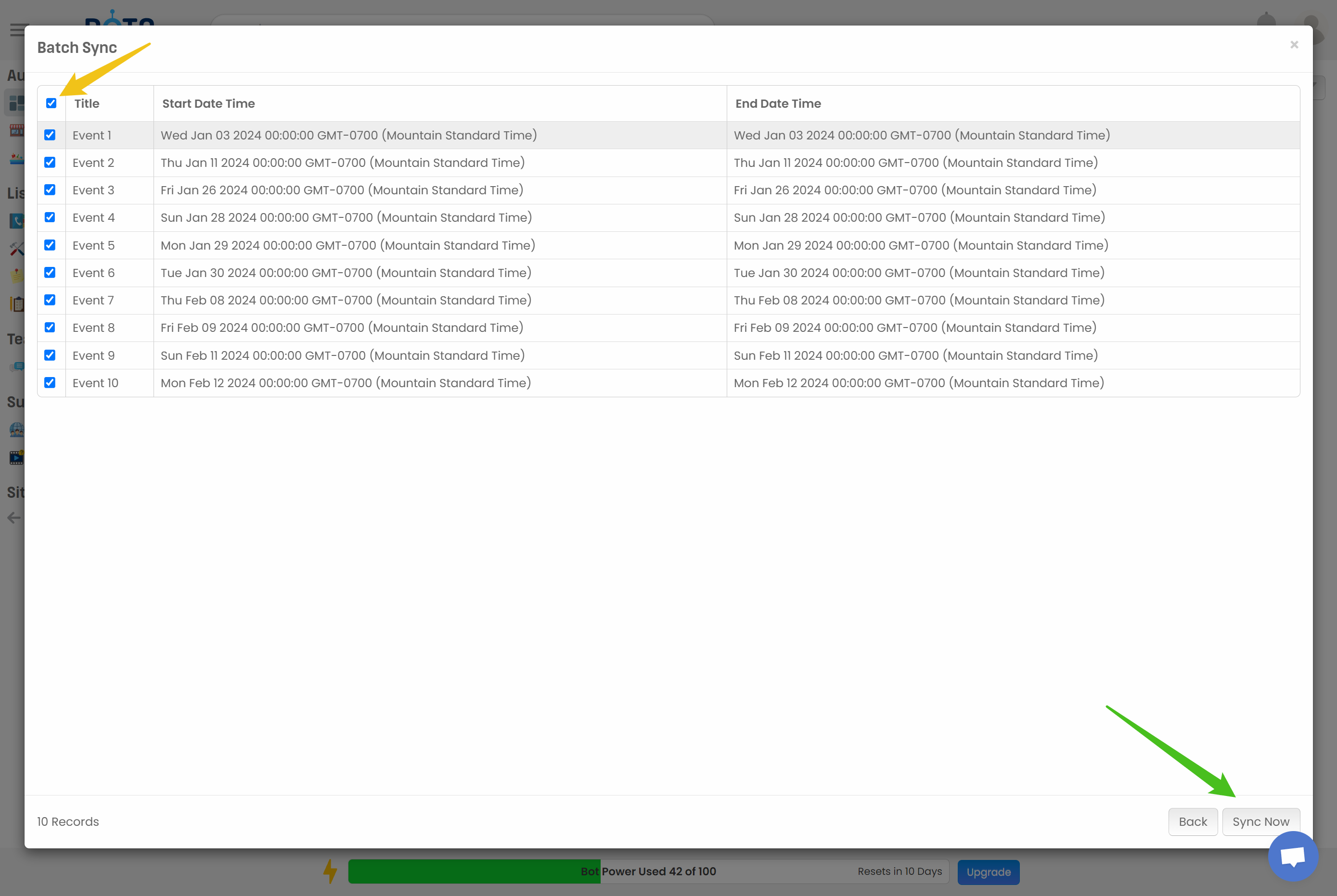 How to Batch Sync Tasks, Records, Events, etc... | zzBots